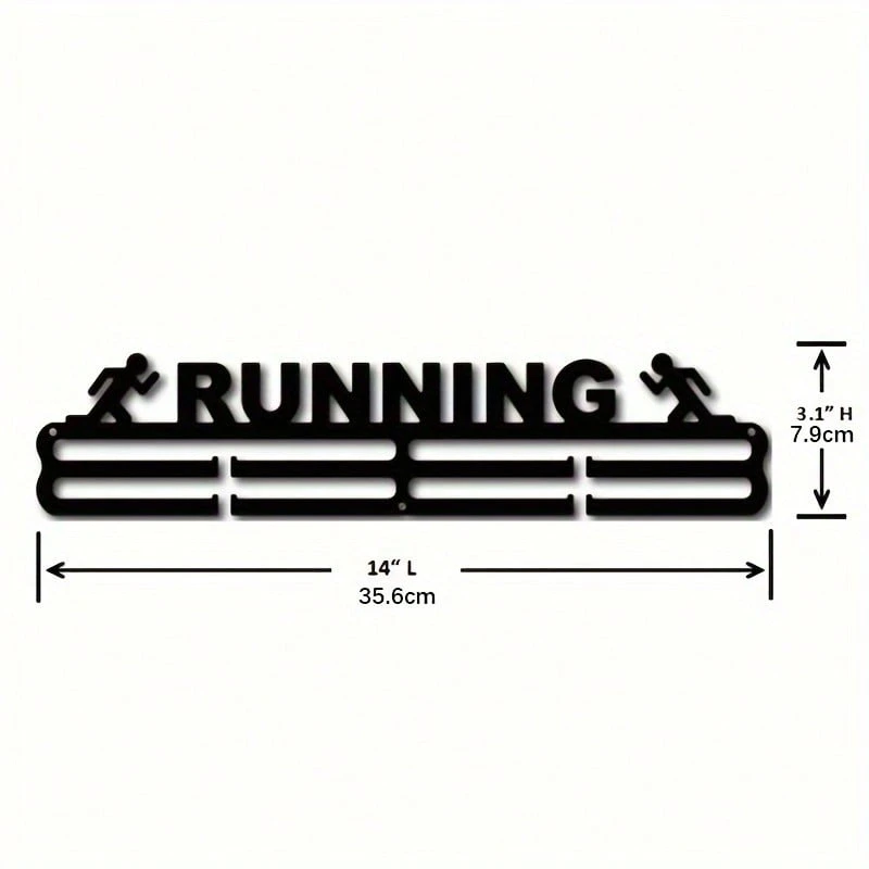 1pc Medal Hanger For Running, Marathon Medals Display Rack, Black ...