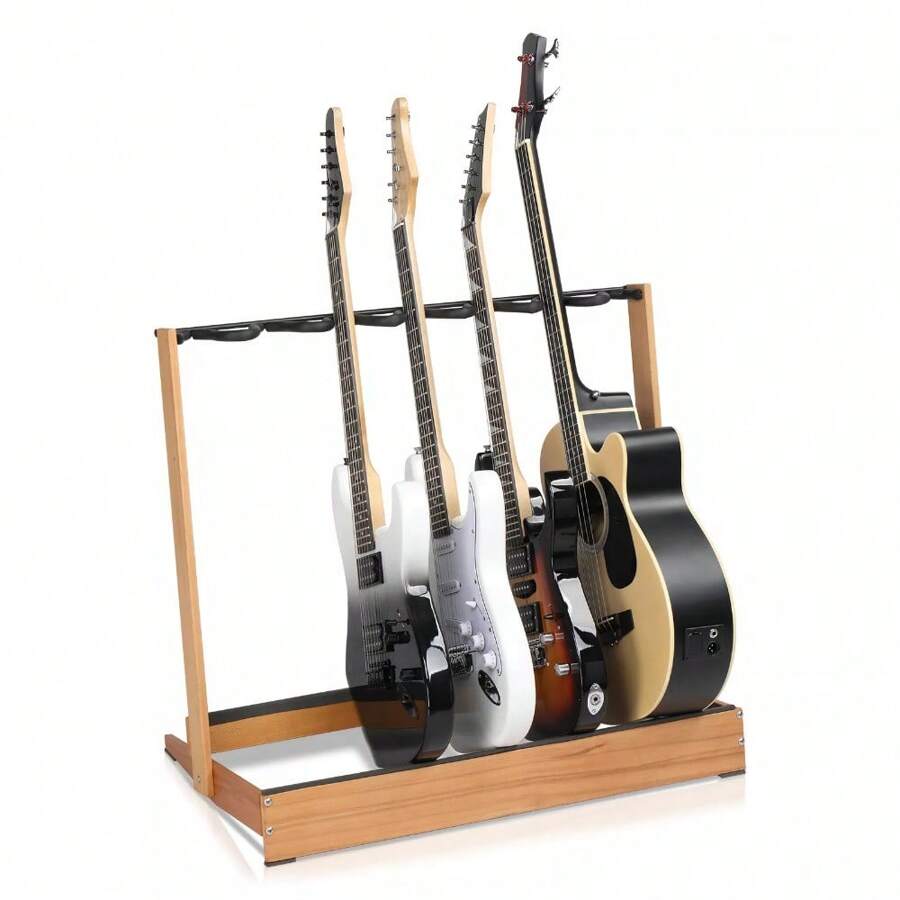 Folding Guitar Case Rack Stand For Multiple Guitars, Crafted From ...