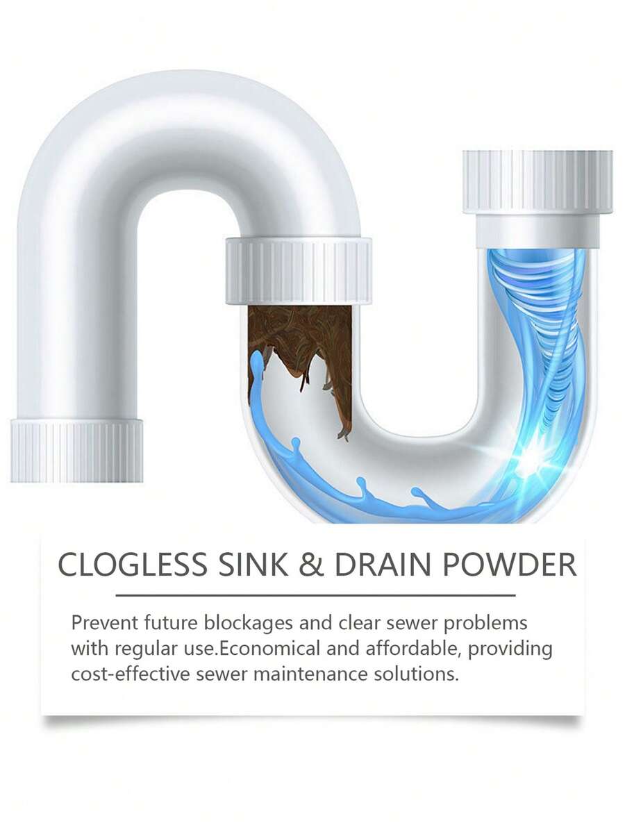 1 Box Of 6 Pcs Sewer Dredger, Pipe Blockage Remover, Kitchen And Toilet ...