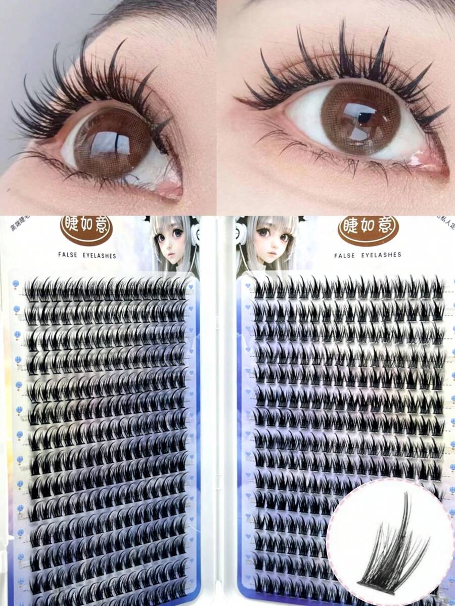 360 pièces Livre de cils à grande capacité avec courbe en C et ...