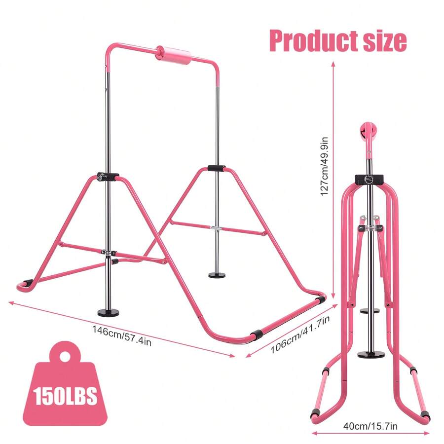 Expandable Gymnastics Bar, Adjustable Height Gymnastic Horizontal Bar ...