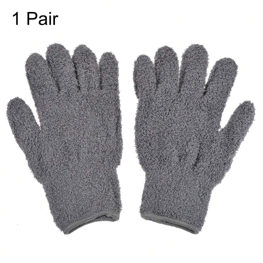 Dusting Cleaning Gloves Microfiber Mittens For Plant Blinds Lamp Window ...