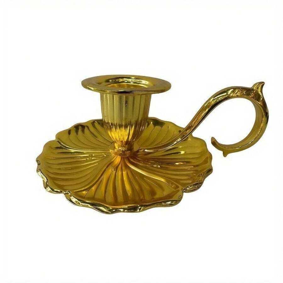 European Style Candlestick Valentines Day Handheld Candle Holders Retro ...