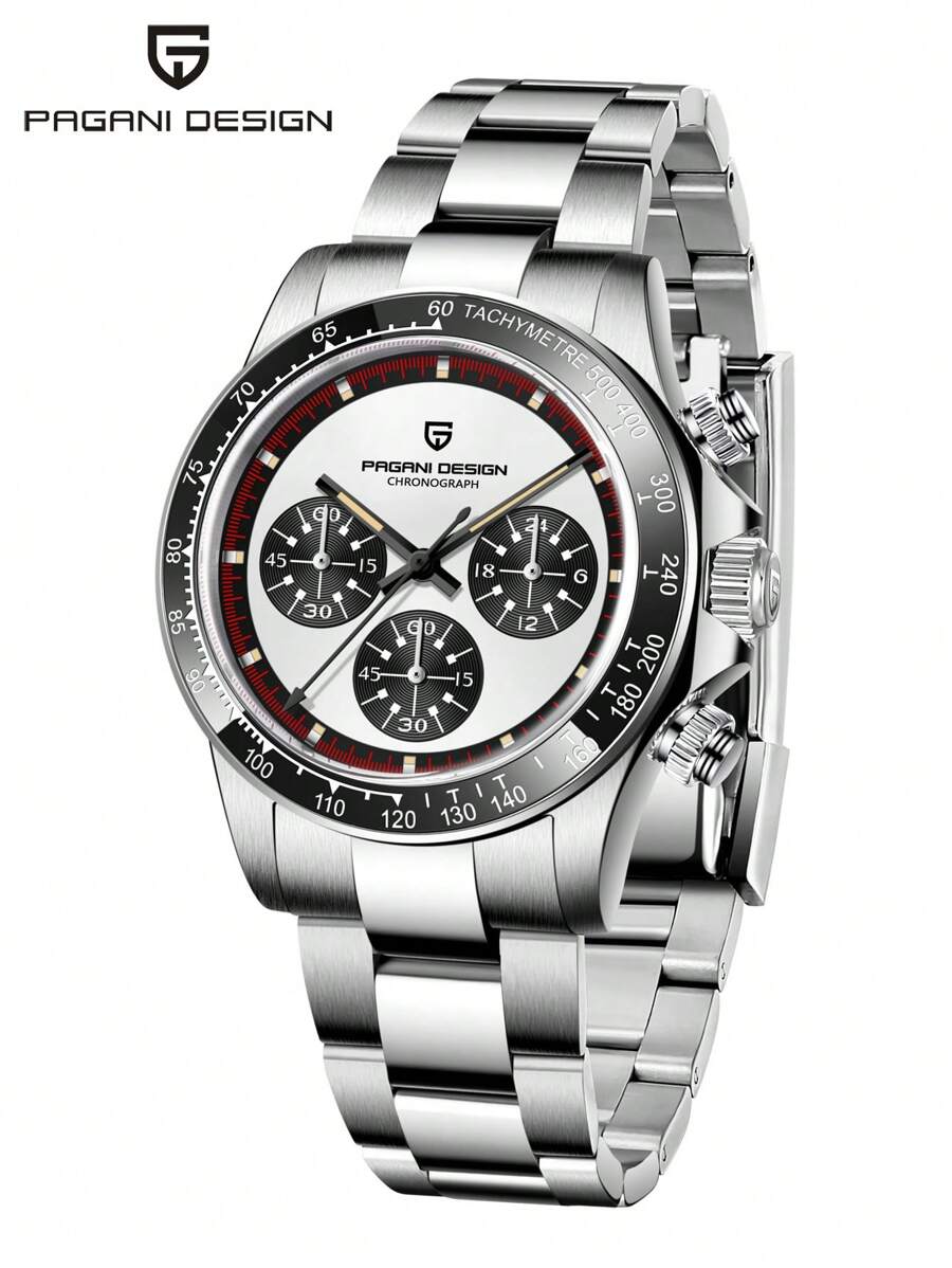 PAGANI DESIGN PAGANI DESIGN Original Watch For Men Panda Chronograph Japan VK63 Sports Stainless ...