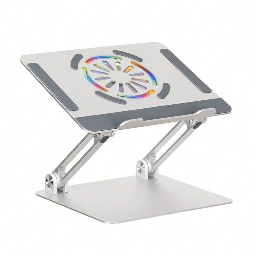 Aluminum Laptop Stand With Cooling RGB Fan Computer Riser Desk ...
