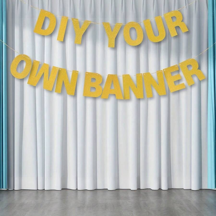 A DIY Letter Banner Kit With 110pcs, Including 107 Letters And Numbers ...