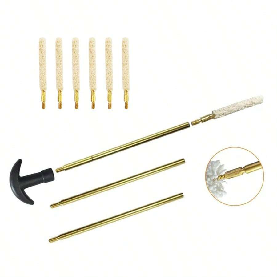 6 Pieces .22 Cal Bore Mop Gun Cleaning Brush With 8-32 Threaded For ...