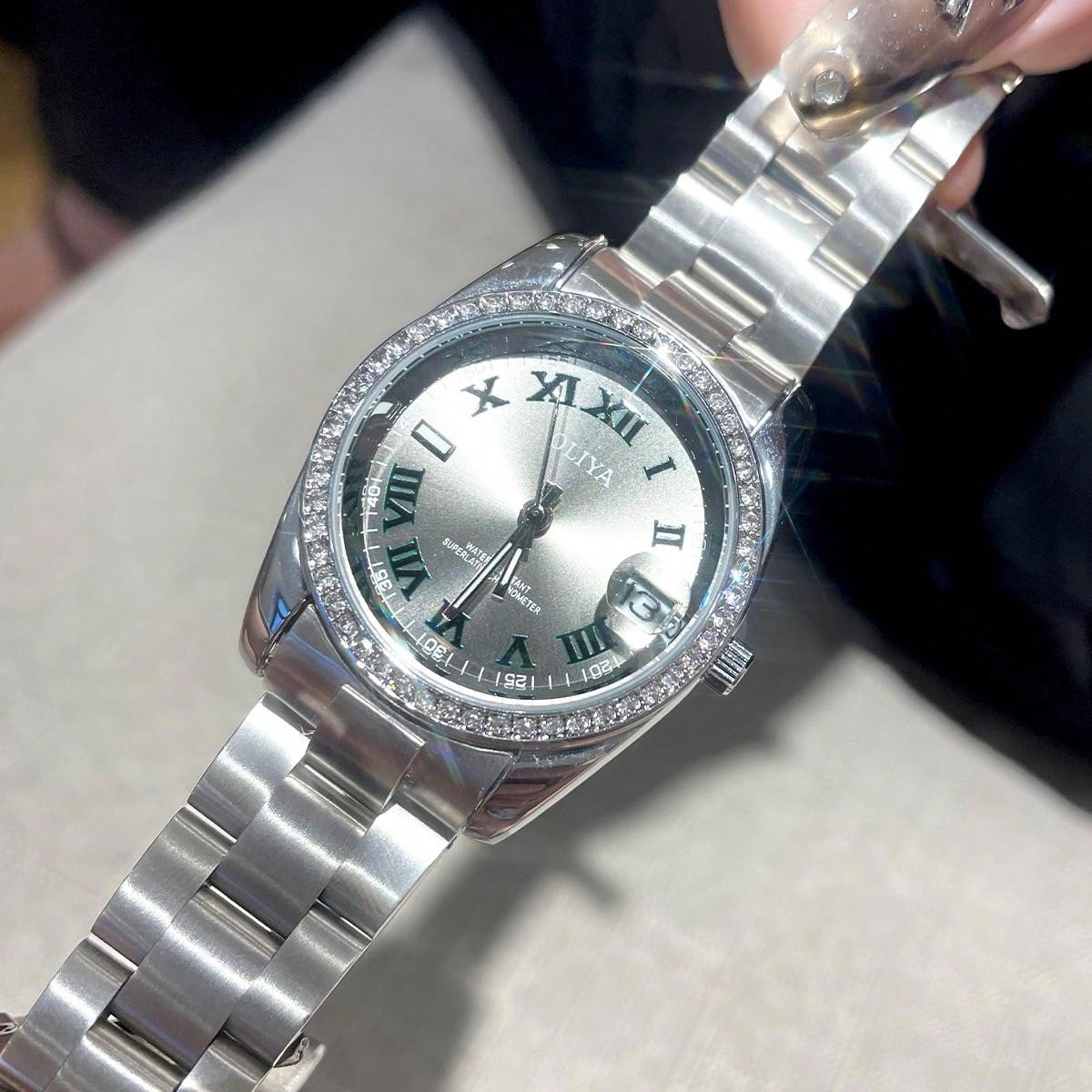 Montre de luxe pour dame étanche à quartz en acier inoxydable 2025 avec ...