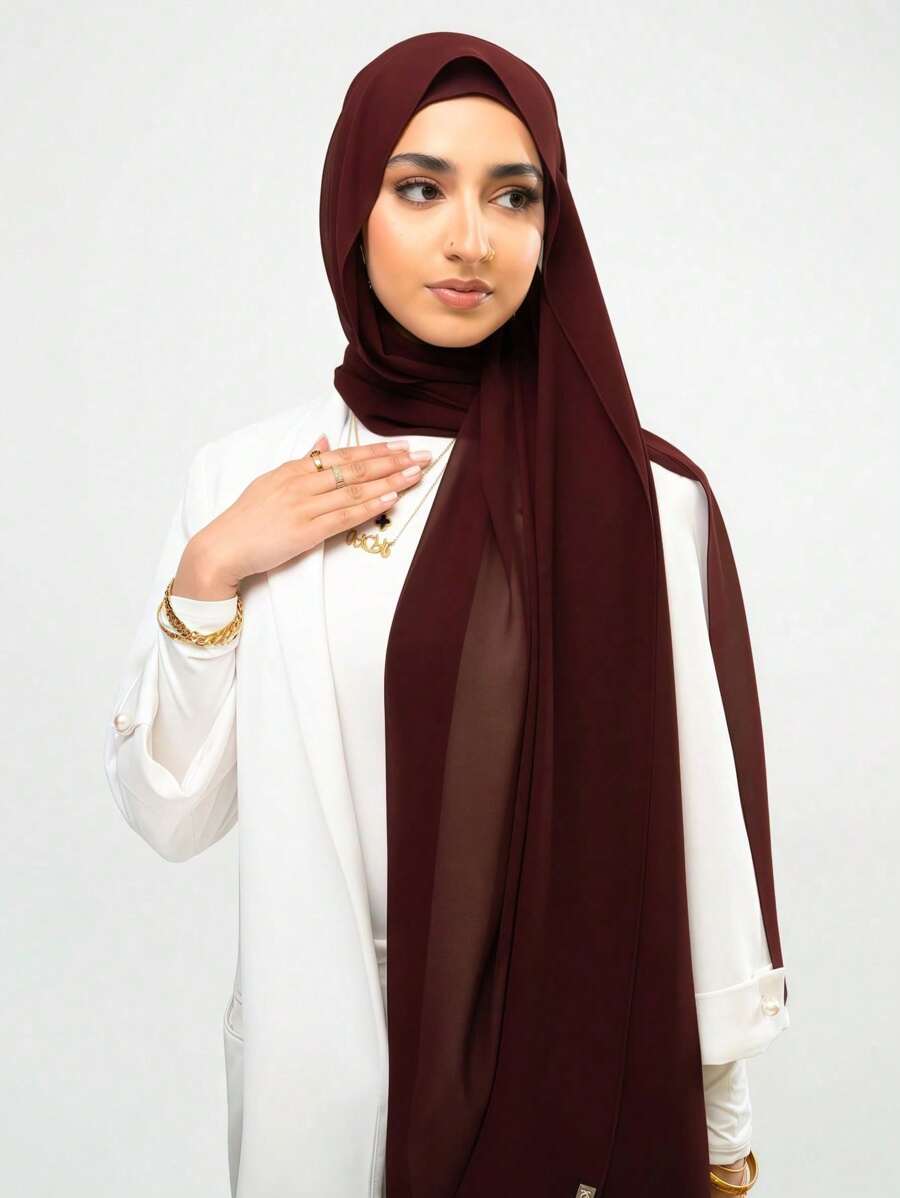 Muslim Hijab Set:Chiffon Hijab And Undercap Package, Perfectly Color ...