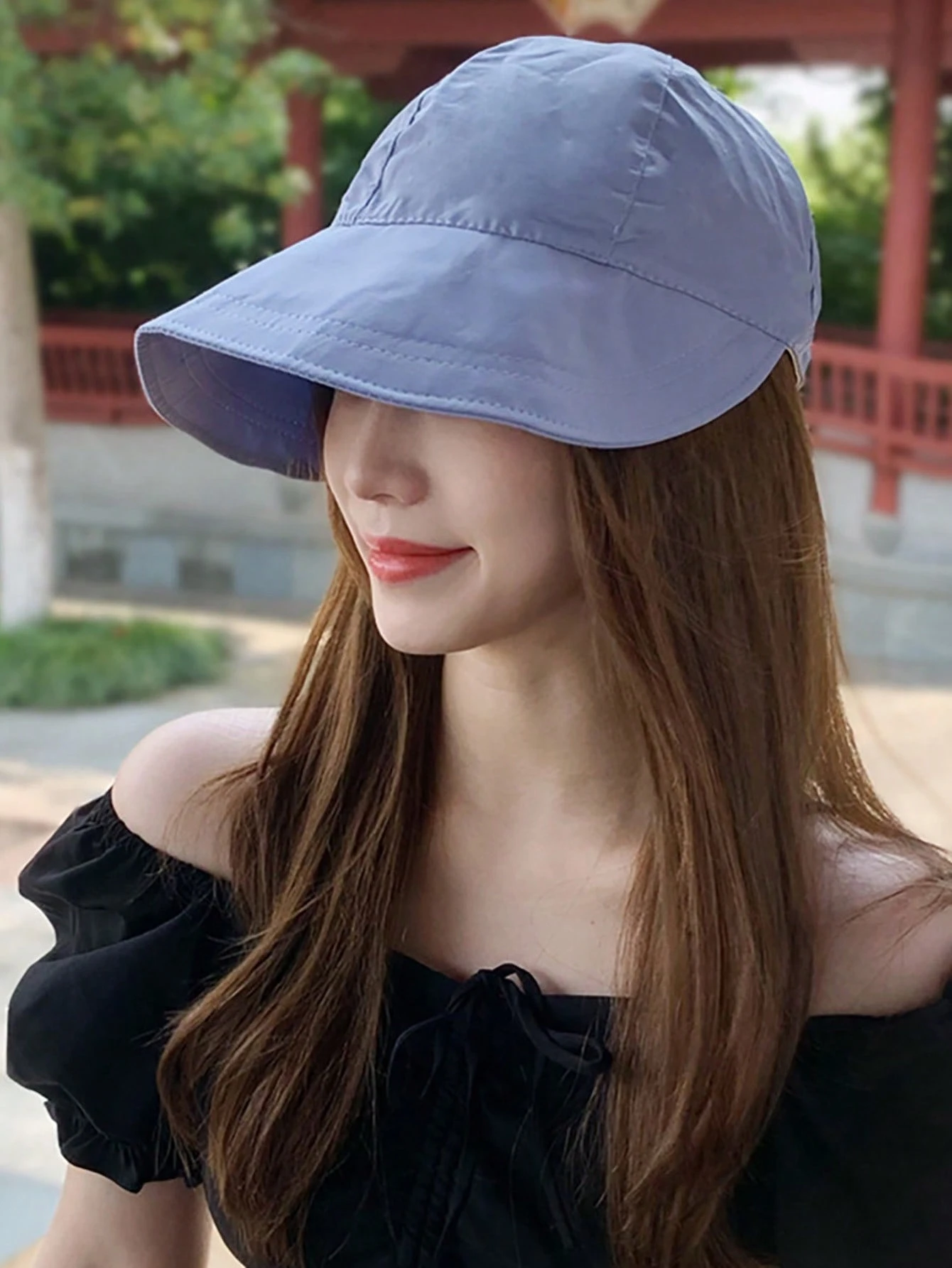 Stylish Personality Sun Hat, Breathable Sun Protection Hat, Small Face Bucket Hat, Versatile ...