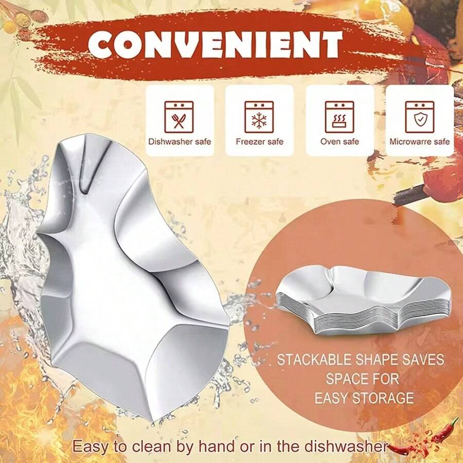 Stainless Steel Oyster Shells, Reusable Oyster Shells For Cooking ...