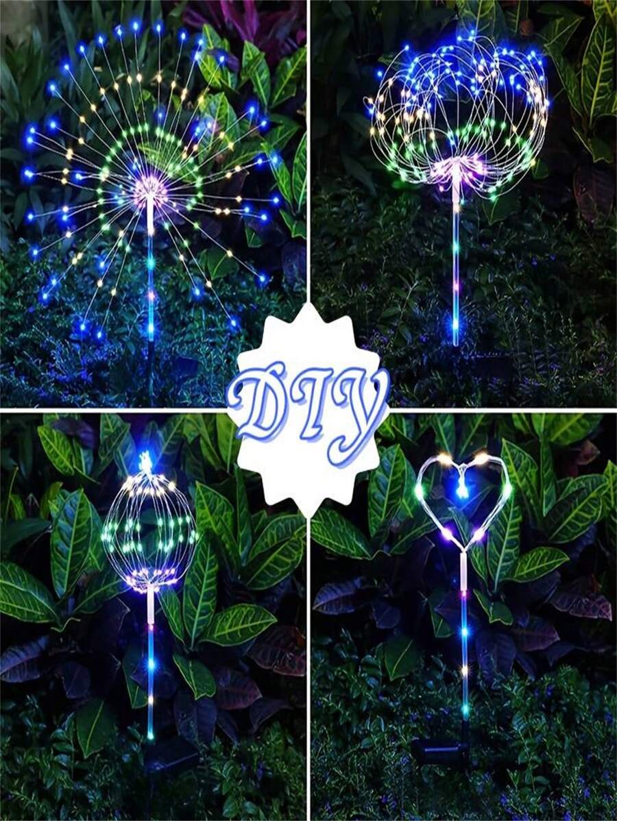 1pc Solar Path Light, Colorful Fairy Lights Powered By Solar Energy ...