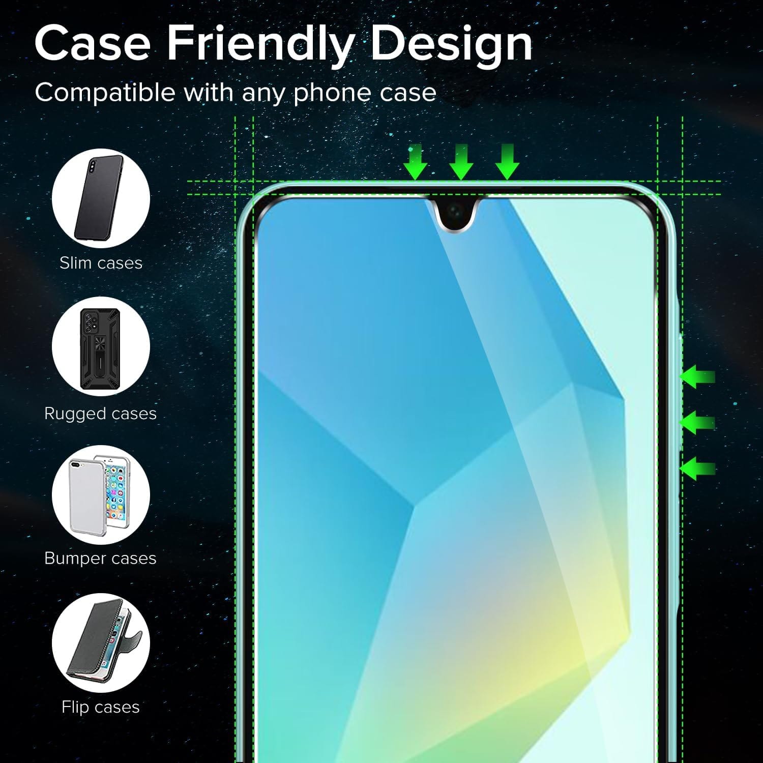 Galaxy A16 5G Transparent Screen Protector,9H Scratch Resistant ...