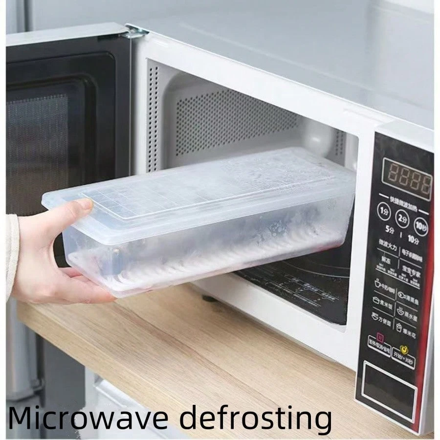 1pc Drain Crisper Plastic Small Kitchen Refrigerator Freezer Storage ...