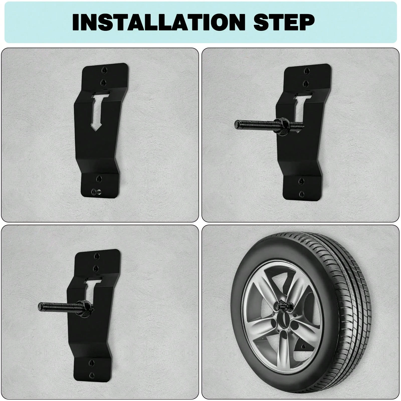Soporte para neumático de repuesto apto para remolque de servicio ...