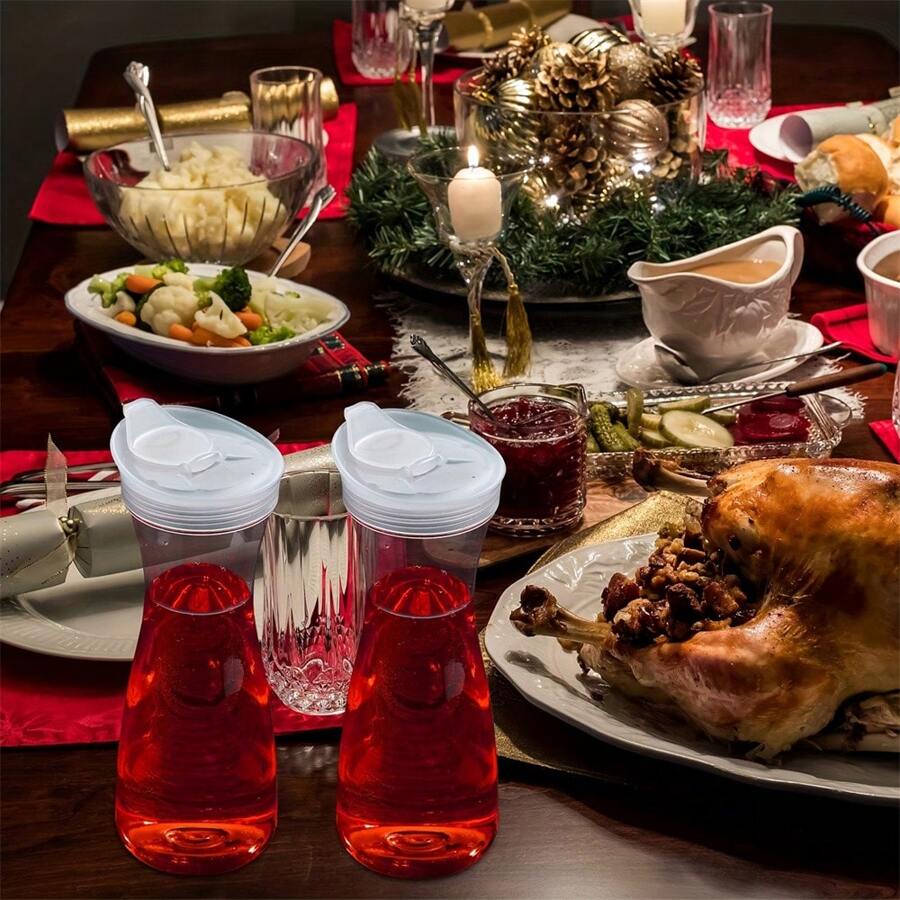 1pc Clear Acrylic Juice Drink Pitcher Carafe Jug Water Carafes For Cold ...