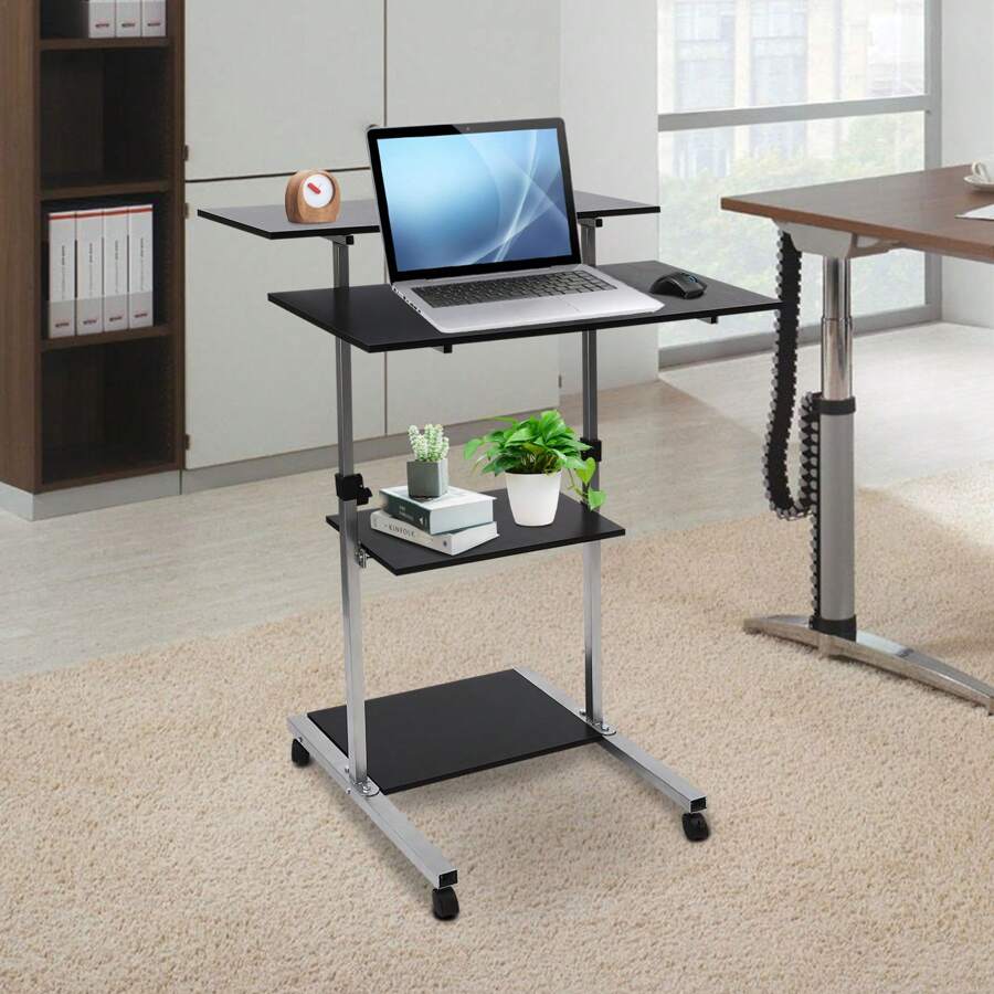 LOYALHEARTDY Stand Up Desk, Wide Mobile Stand Up Desk, Height ...