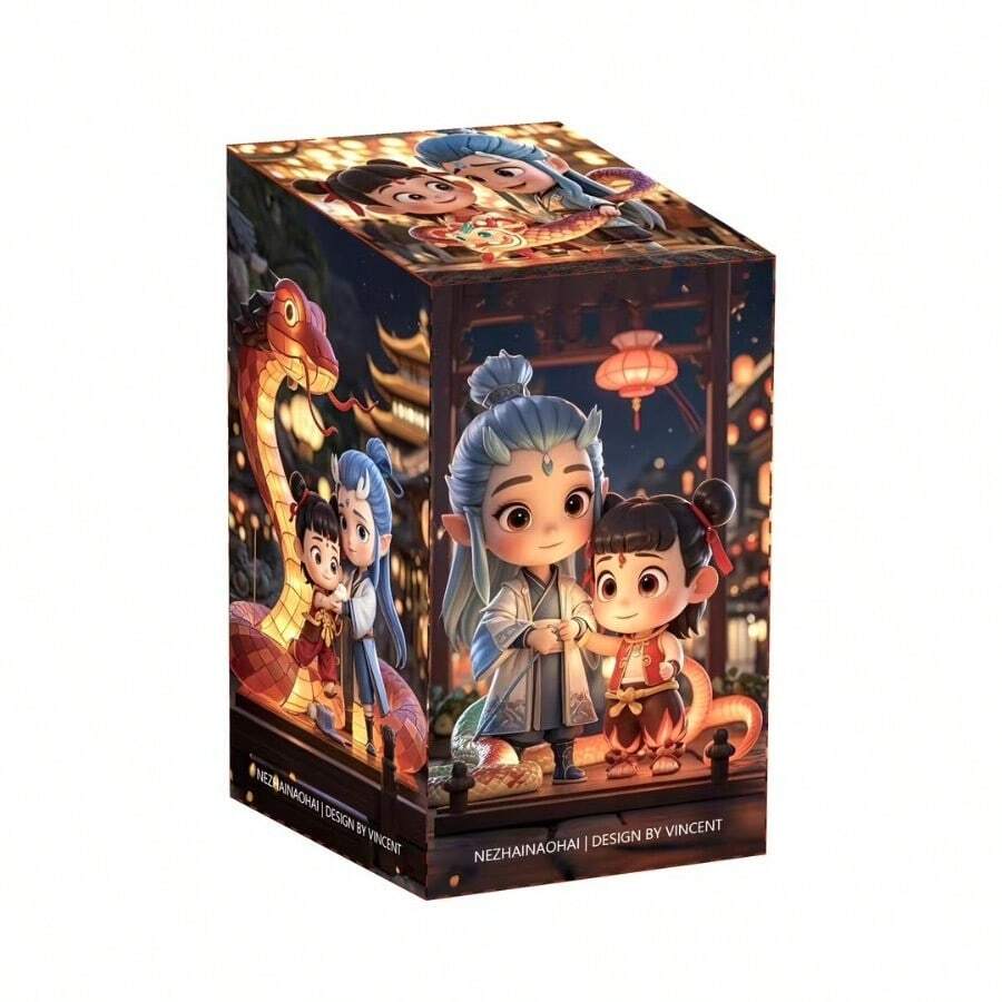 2 generations AB models Nezha 2 Ao Beng movie with the same model magic ...