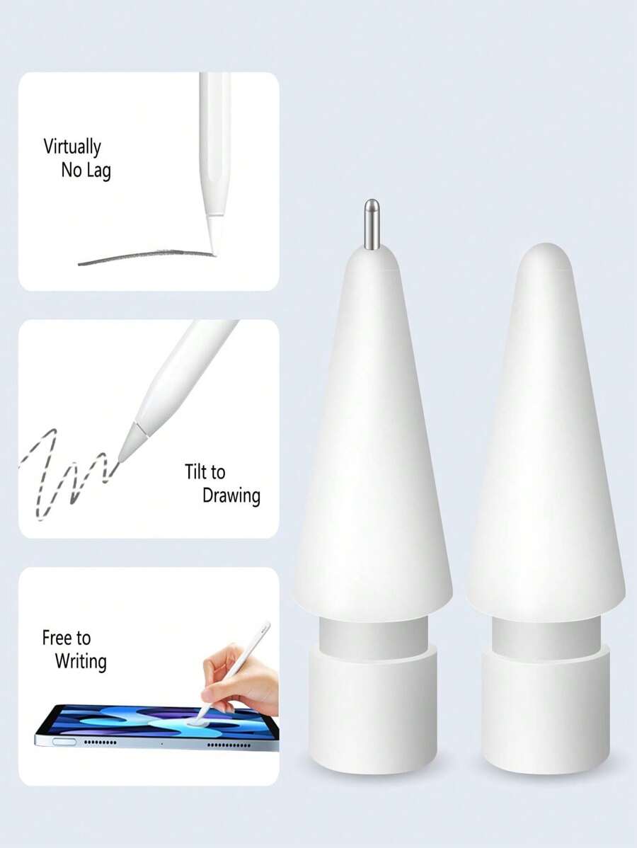 4 Packungen bunte Ersatzspitzen kompatibel mit Apple Pencil 2. Generation, Apple Pencil 1 ...