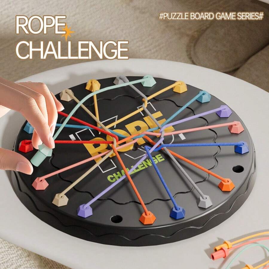 Untangled Rope Challenge, Strategy Decryption Tabletop Game, Logic ...