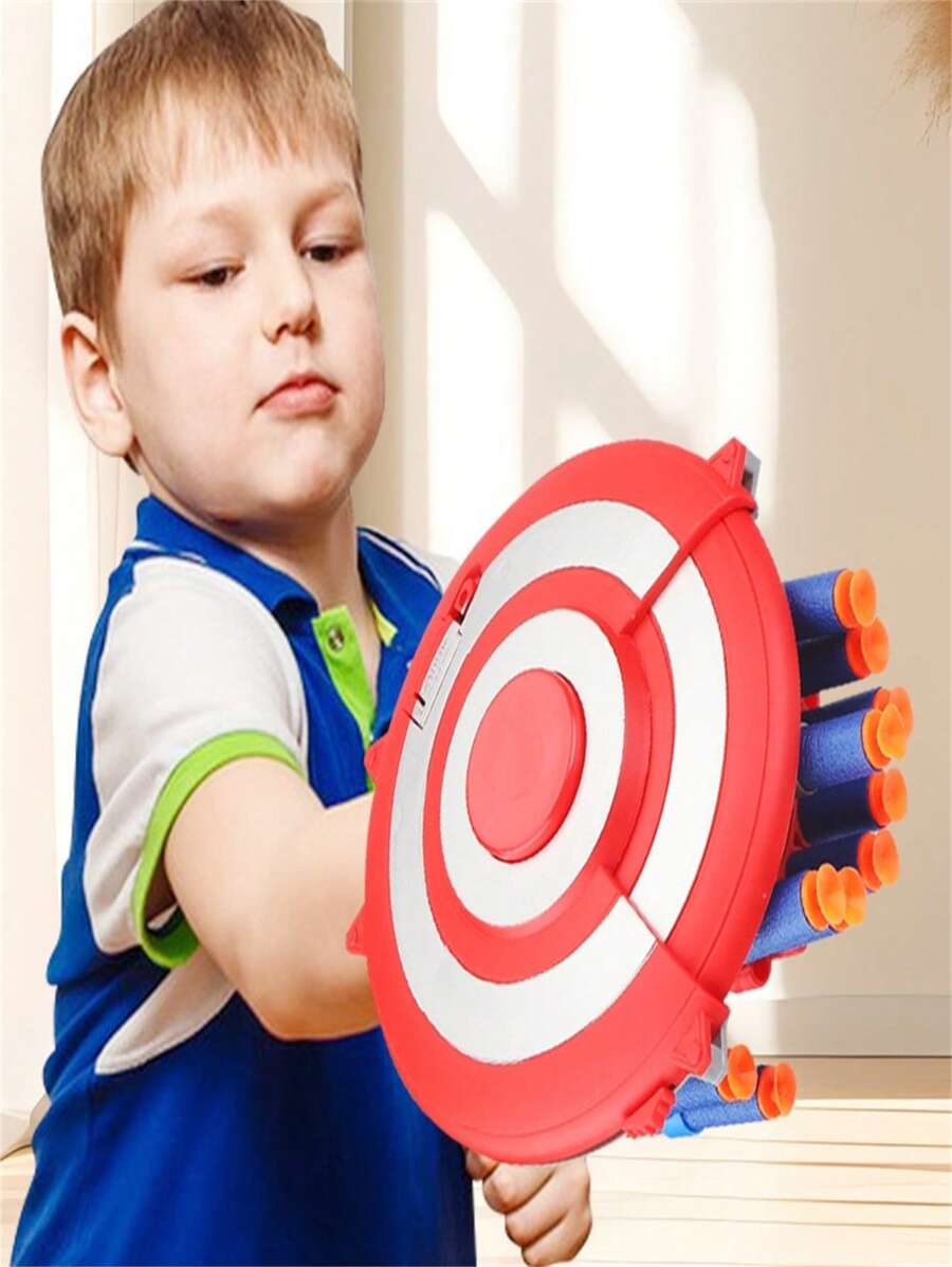 Children's 2-In-1 Shield Launcher Toy, Soft Bullet Transformable Hidden ...