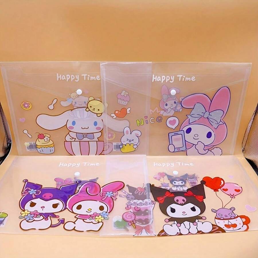Sanrio 1pc Sanrio-Themed A4 File Folders - Adorable Cartoon Characters ...