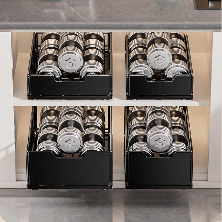 Pull Out Cabinet Organizer, Metal Slide Out Drawers For Kitchen ...