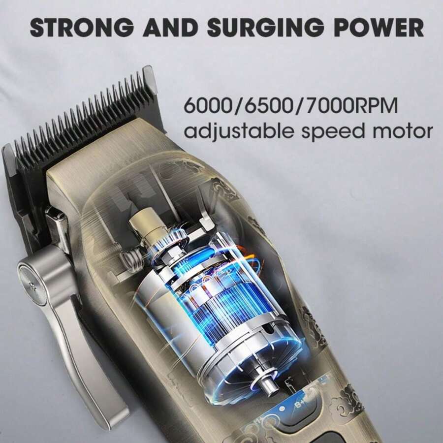 Premium Titanium Hair Trimmer: Cordless Battery-Powered At-Home Hair ...