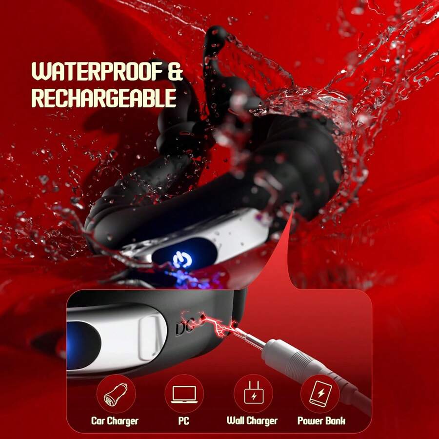 Men's Sexy Vibration Penis Ring APP Adjustable Penis Ring 10 Vibration ...