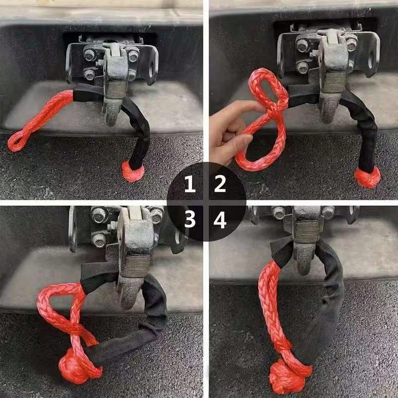 Synthetic Soft Shackle Rope Heavy-Duty Off-Road 4X4 Traction Shackle ...