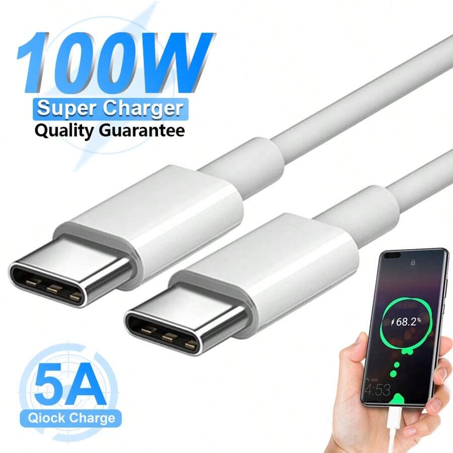 TekaGene PD 100W Fast Charging Cable USB Type C To Type C 5A 20V Fast ...