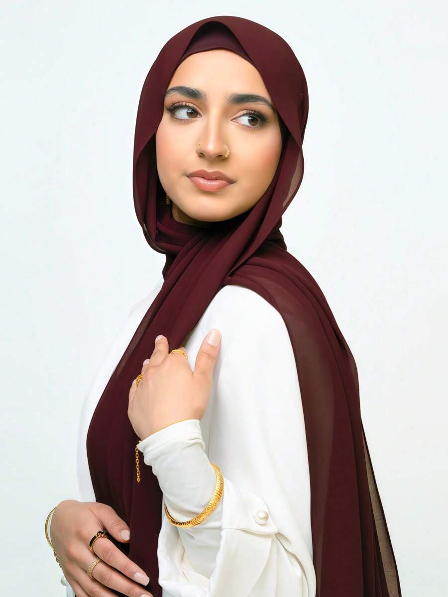 Muslim Hijab Set:Chiffon Hijab And Undercap Package, Perfectly Color ...