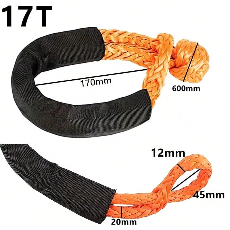 Synthetic Soft Shackle Rope Heavy-Duty Off-Road 4X4 Traction Shackle ...