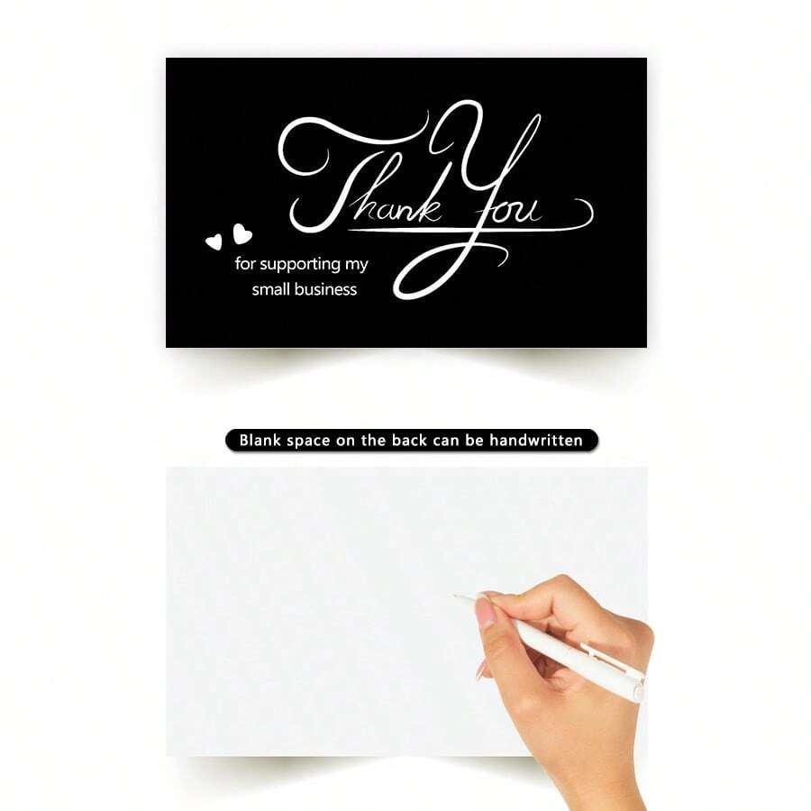 20/50pcs Thank You Card, Thank You For Supporting My Small Business ...