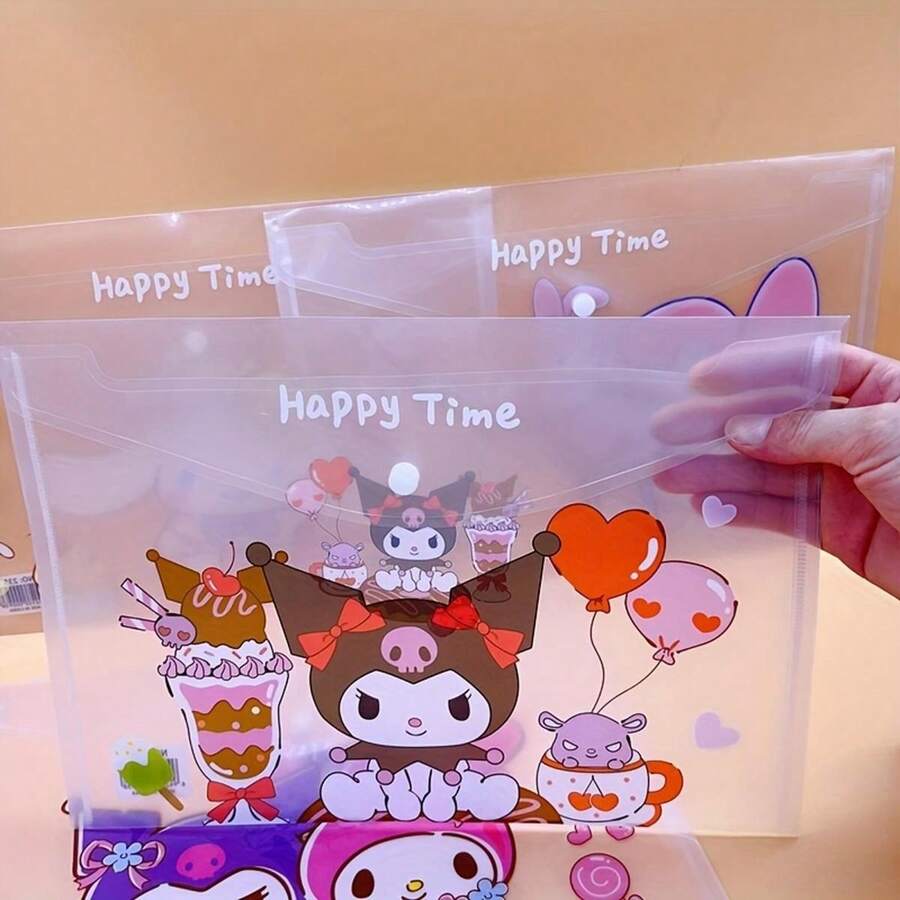 Sanrio 1pc Sanrio-Themed A4 File Folders - Adorable Cartoon Characters ...