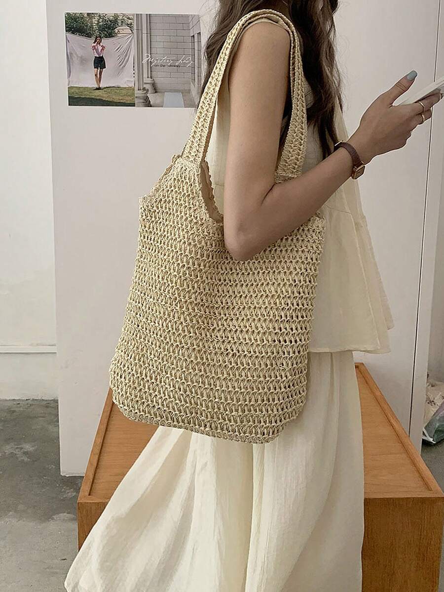 Borsa di paglia ispirata alle vacanze al mare, nuovo modello 2025 ...