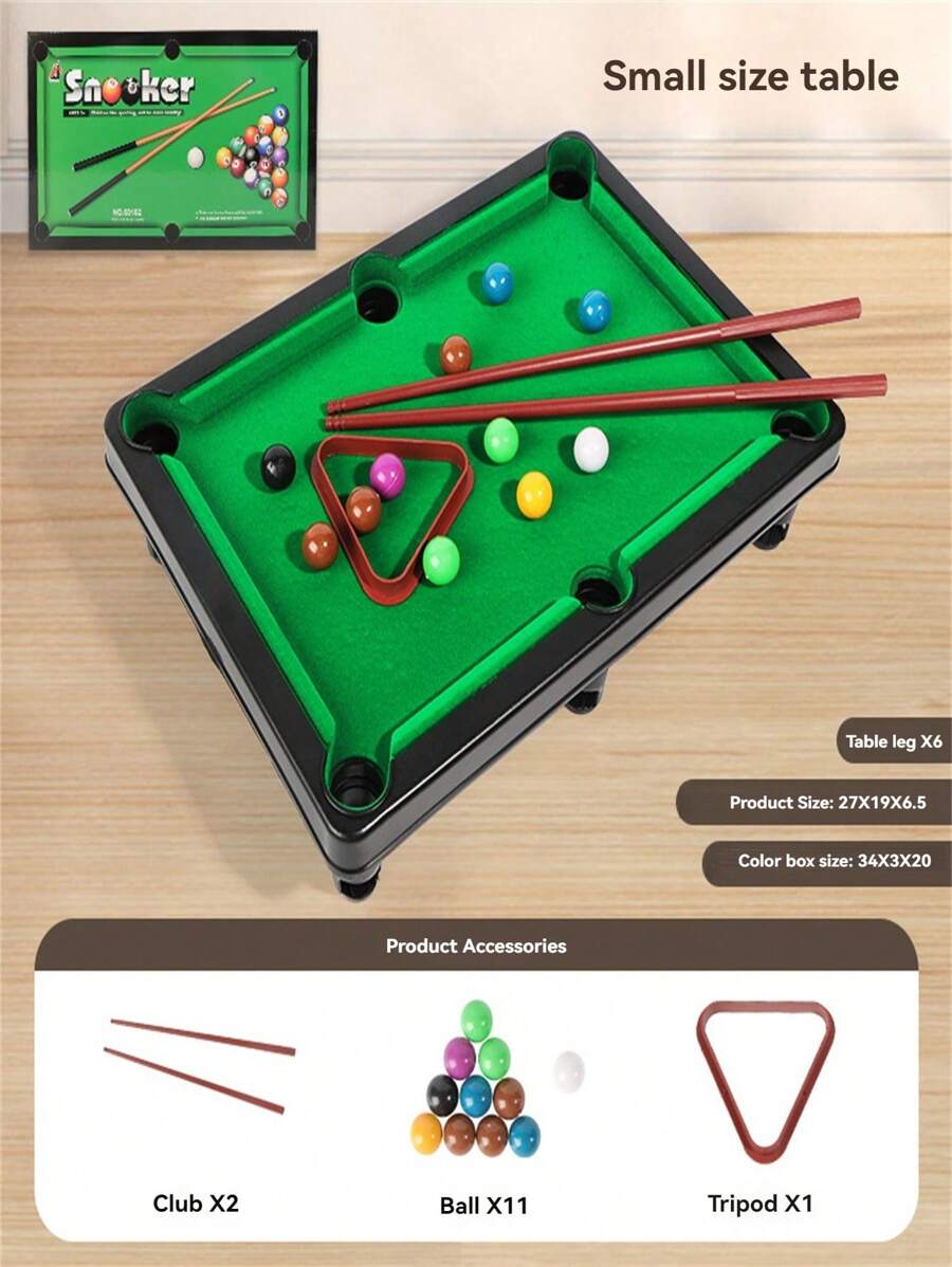 Mini Indoor Children Billiard Pool Table, Tabletop Game For Home Family ...