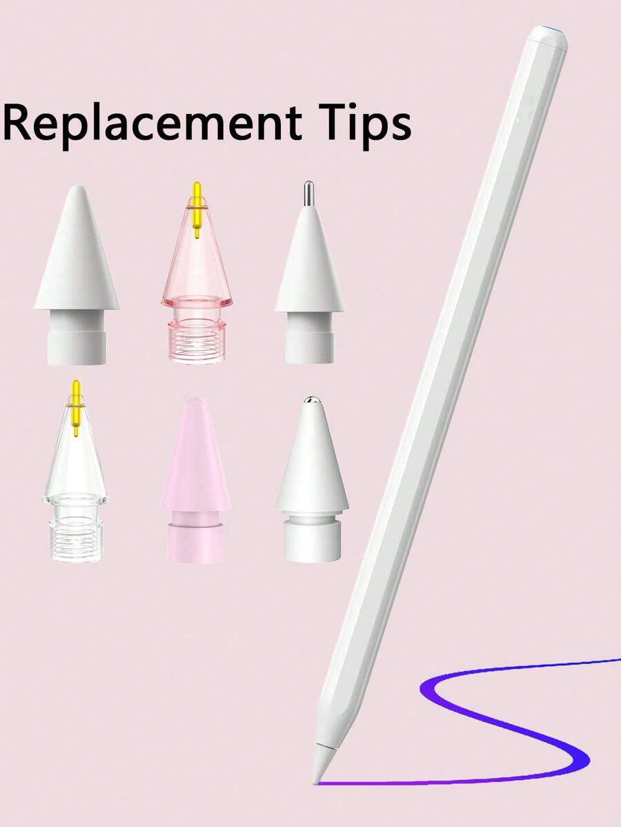 6 Packs Replacement Tips Compatible With Apple Pencil 2nd Generation ...