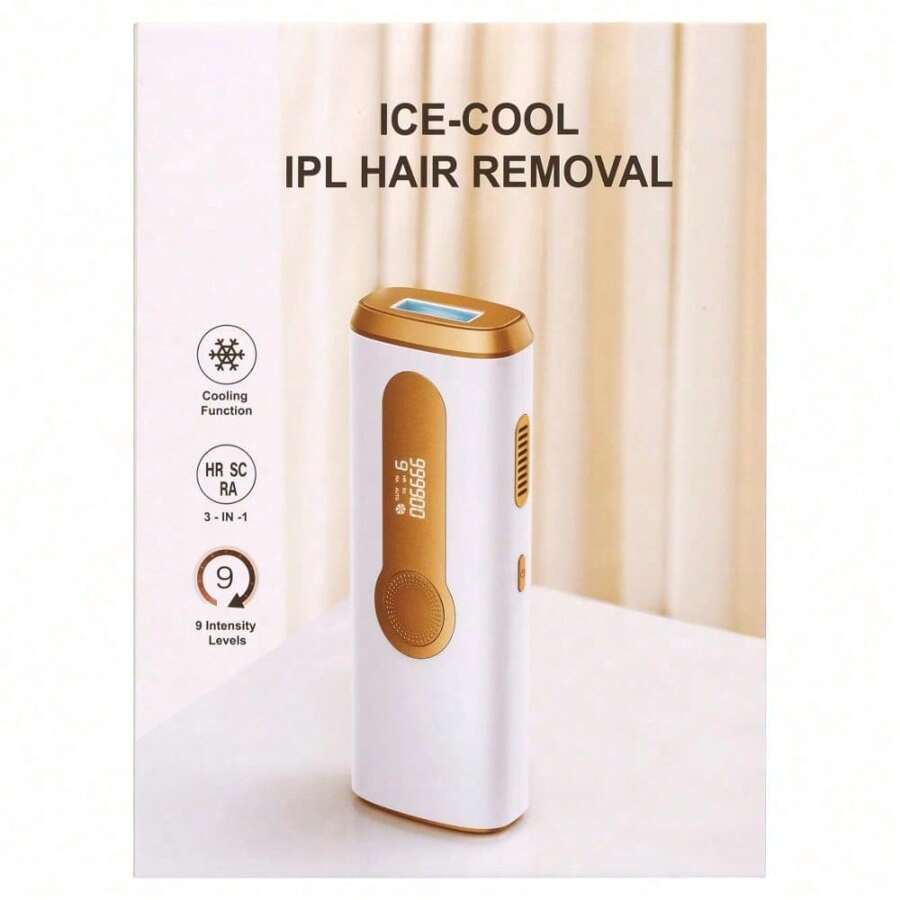 IPL Hair Removal With Cooling System For Women And Men Permanent JOOYEE Epilator 999 900 Flashes ...