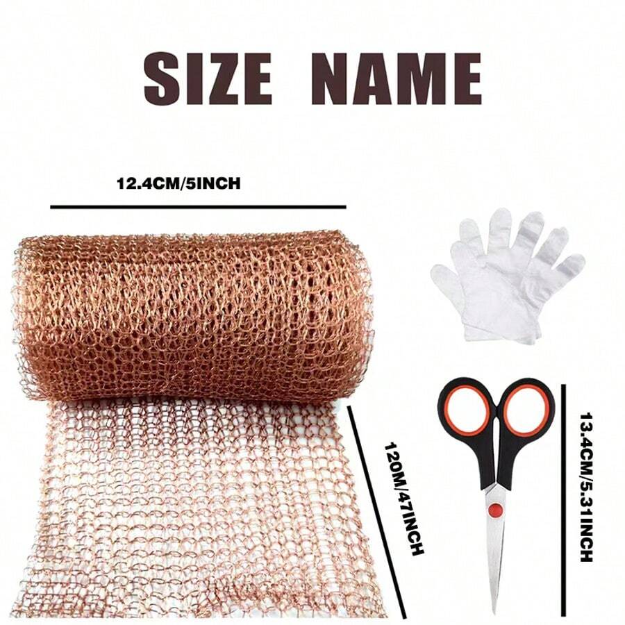 5 Inches X 32 Feet Copper Wool Used For Rodent Control, Copper Net ...