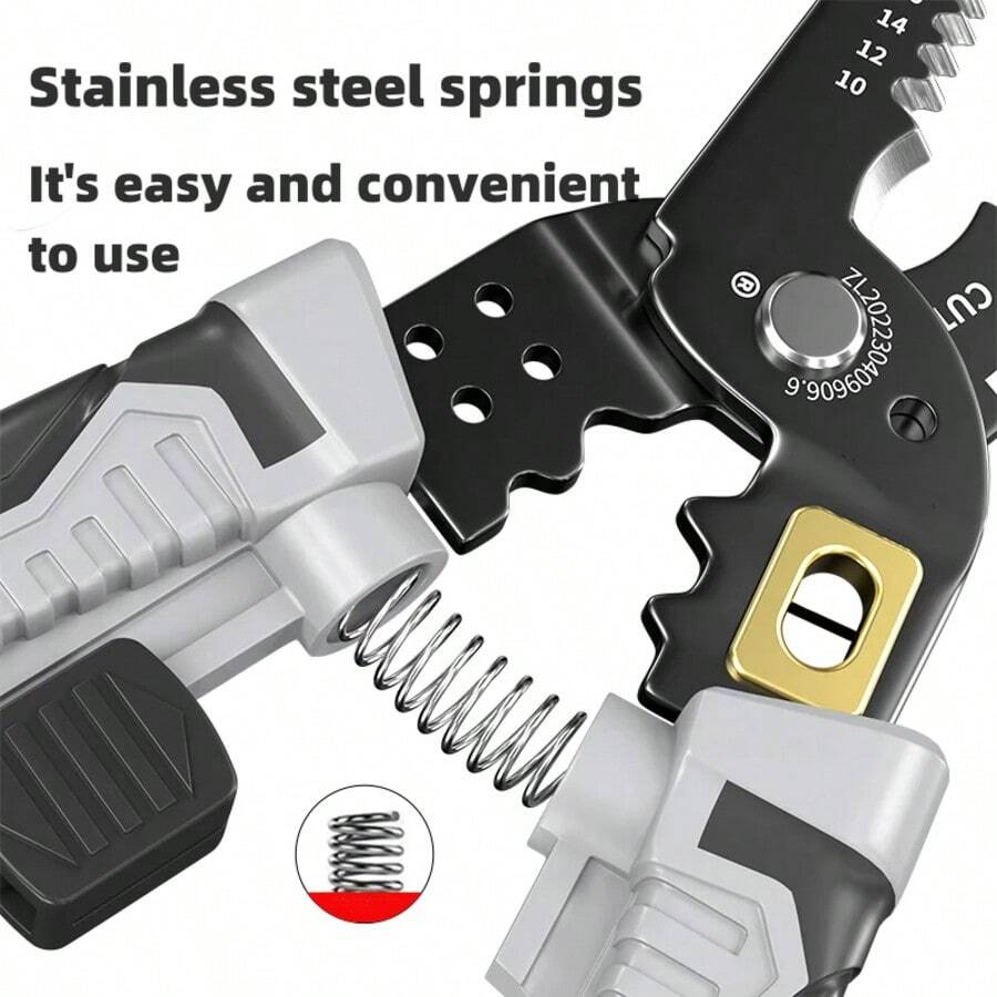 Heavy Duty Wire Strippers, Sturdy Cable Stripping Pliers For Electrician, Multi-Purpose Wire ...