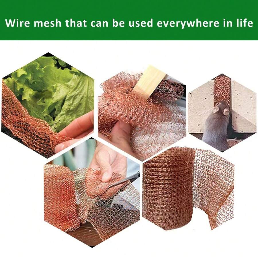 5 Inches X 32 Feet Copper Wool Used For Rodent Control, Copper Net ...