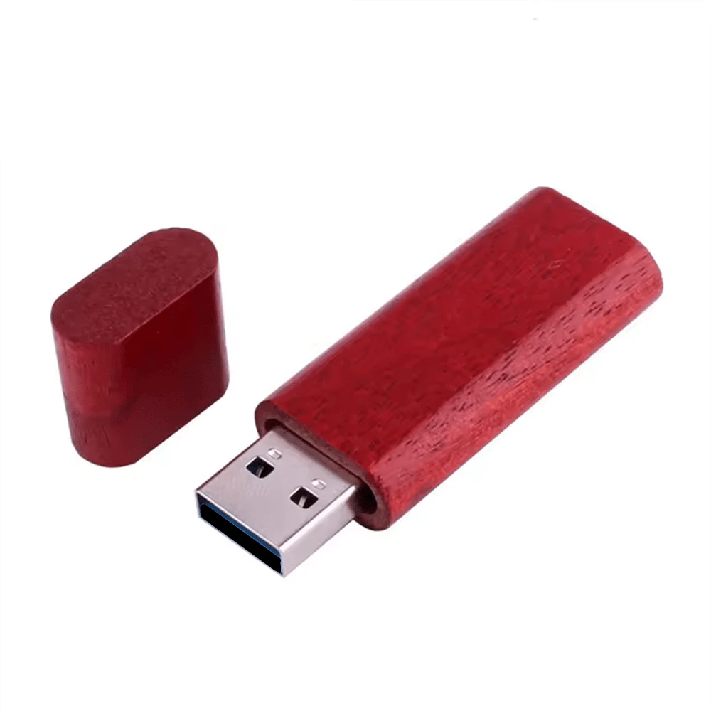 ZKCICI Pendrive 64GB 128GB Wood Production Usb Flash Drive Oval Usb ...