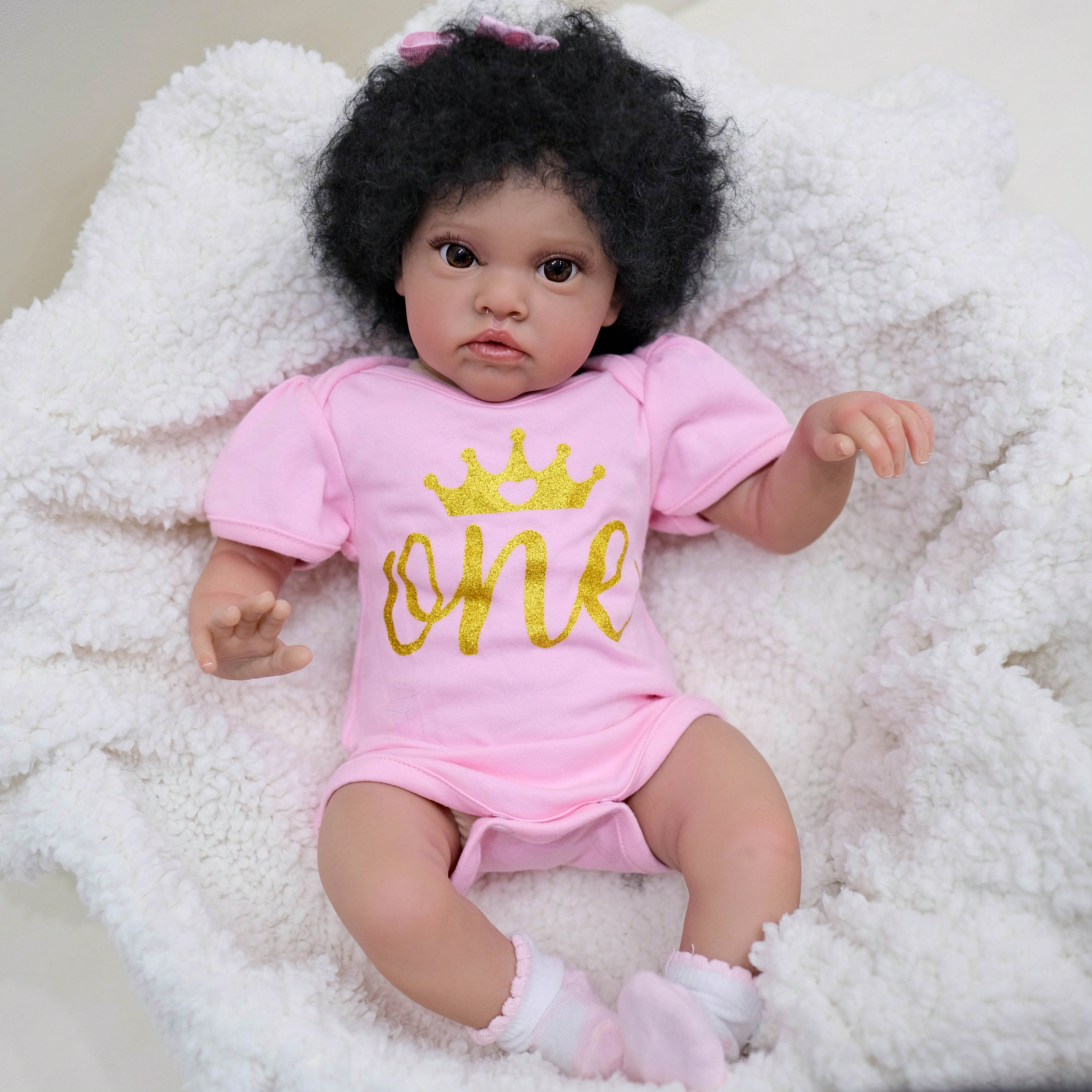 NPK 20inch Chantal Already Painted Finished Reborn Baby Doll In Dark ...