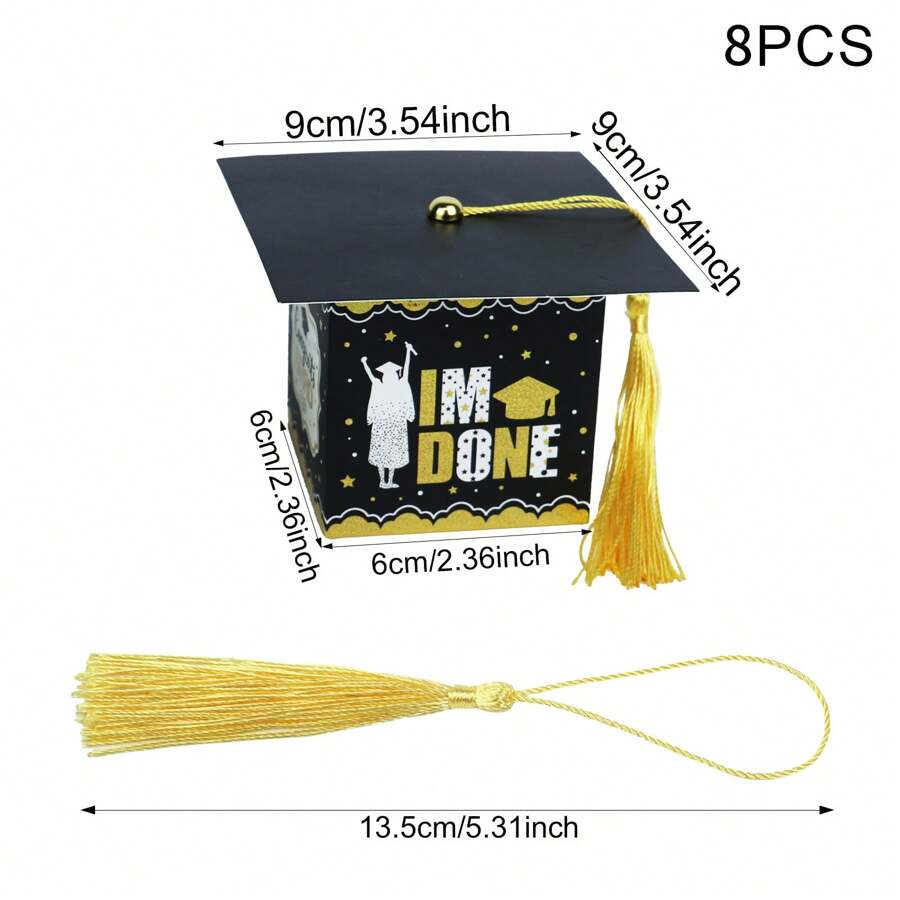 Graduation Party Favors,Gold And Black Congrats Grad Decorations ...