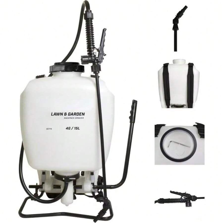 60114 Made In USA 4-Gallon Backpack Sprayer With 3-Stage Filtration ...