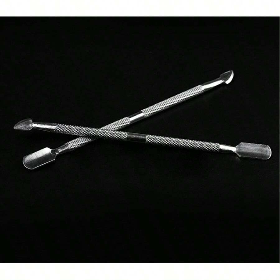 Manicure Steel Pusher Nail Exfoliation Steel Pusher Double-Headed ...