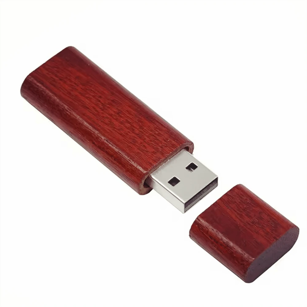 ZKCICI Pendrive 64GB 128GB Wood Production Usb Flash Drive Oval Usb ...