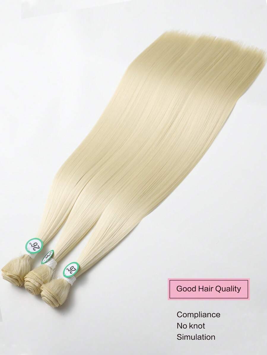 3PCS 26 Inch Synthetic Straight Hair Bundles Synthetic Straight Bundles ...