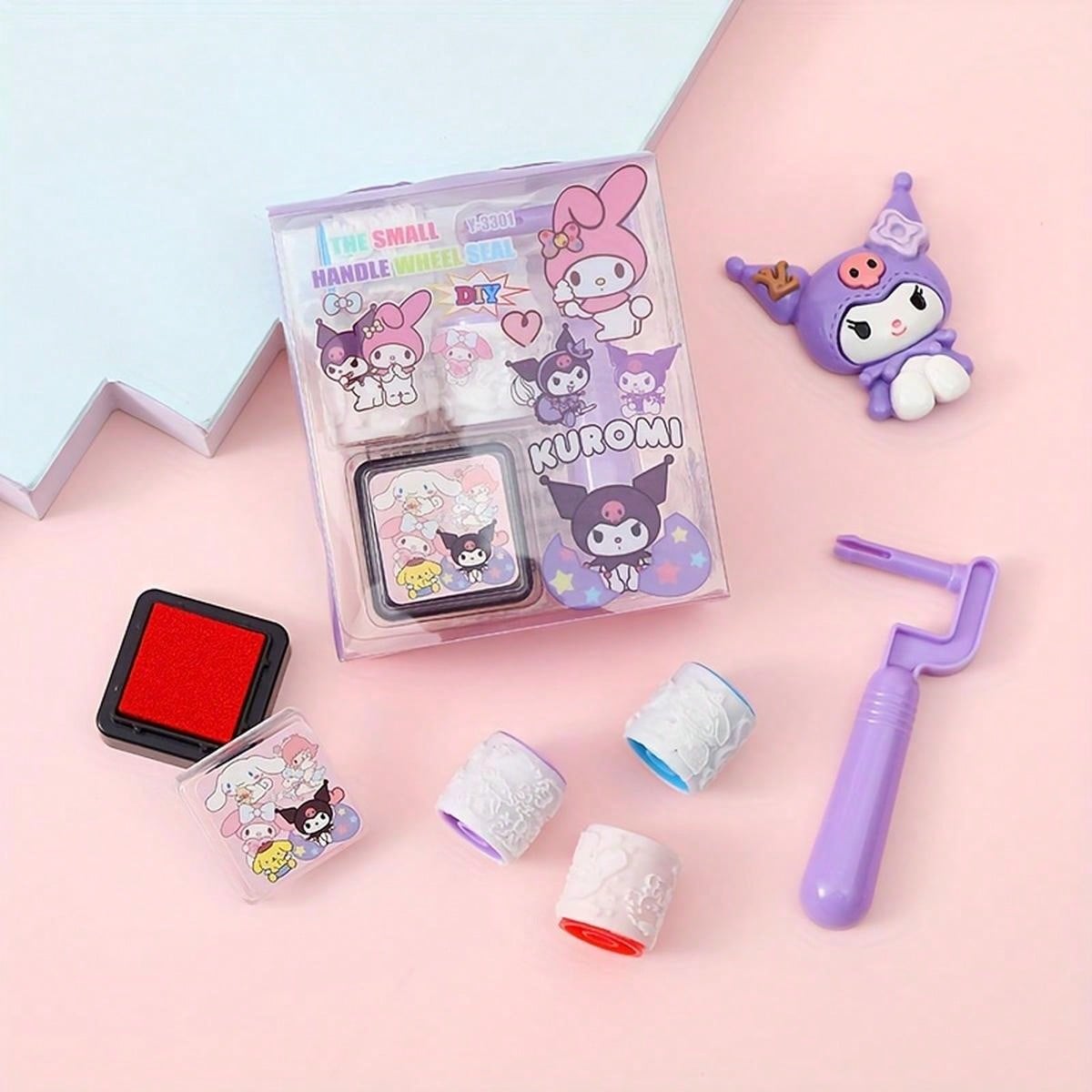 Sanrio 1pc Sanrio Roller Stamp Set - Cute Cartoon Characters For DIY ...